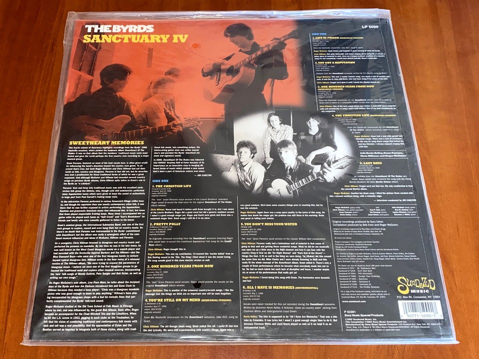 THE BYRDS SANTUARY IV LP *LTD 2002 SUNDAZED US PRESS 180g HIGH QUALITY ...