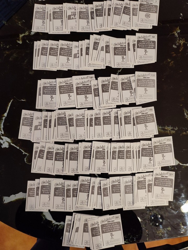 Figurine calciatori panini 2006-2007 Mancolista a 30 cent. Con velina ...