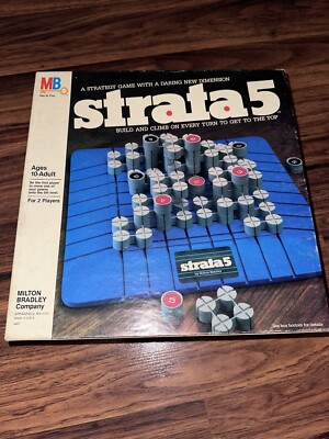 Vintage 1984 Strata 5 Strategy Building Board Game Complete | eBay