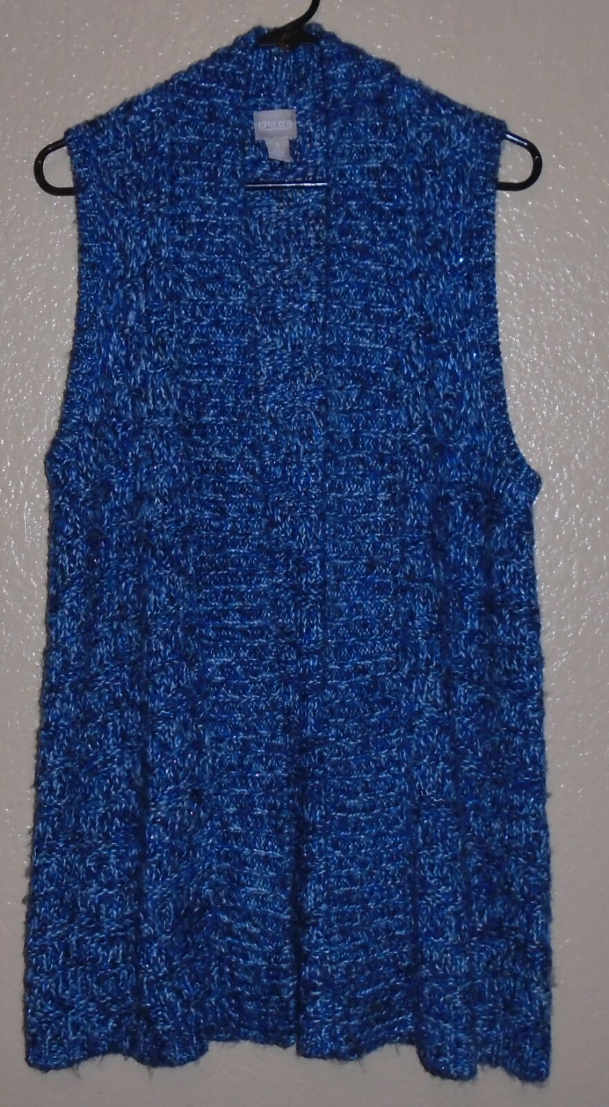 Chico's 1 Fuzzy Duster Cardigan Long Vest Soft Feathery Plush Sweater ...