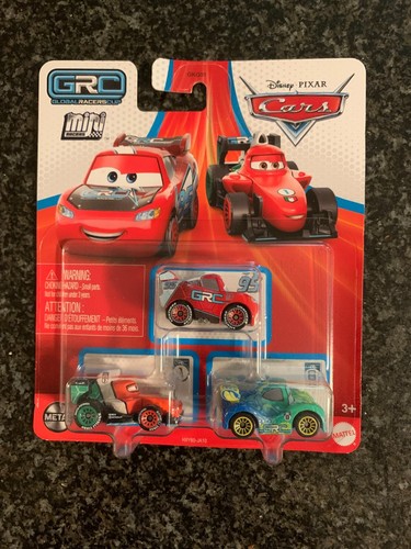 Disney Pixar Cars 3 Pk Mini Racers GRC Lightning Francesco Carla damage ...