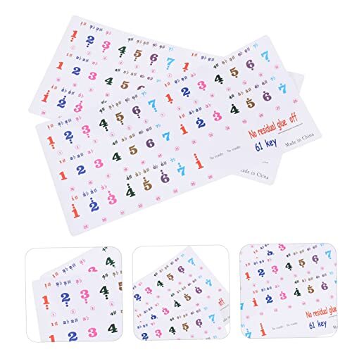2 Sheets 61 Key Keyboard Stickers Letter Stickers Piano Letter Stickers ...