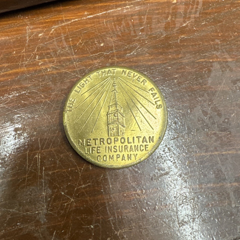 1939 New York World's Fair Metropolitan Life Insurance Token Metro Coin ...