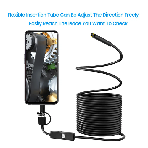6LED USB Snake Endoscope Borescope HD Inspection Camera Scope for ...