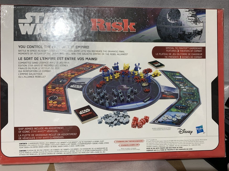 Star Wars Risk The Reimagined Galatic Risk Game Disney Hasbro Gaming ...