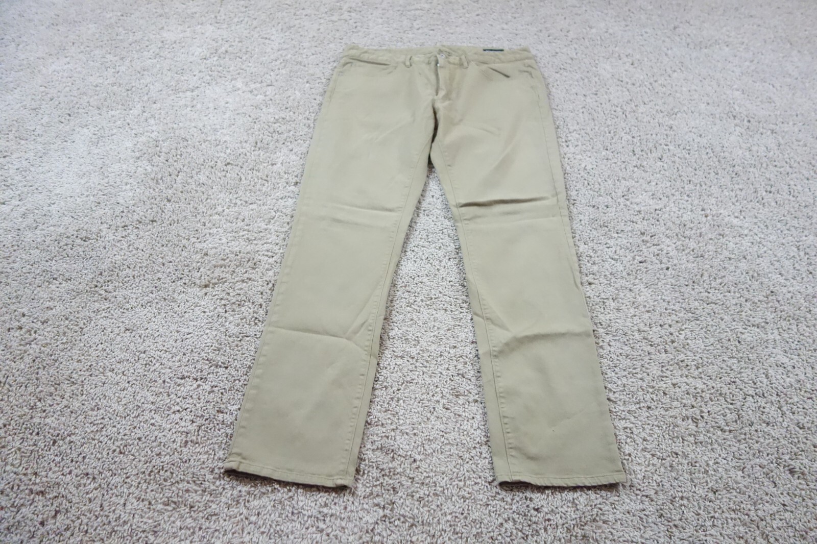 Bonobos Pants Mens 34x32 Beige Chino Tailored Khakis Flat Front Cotton ...