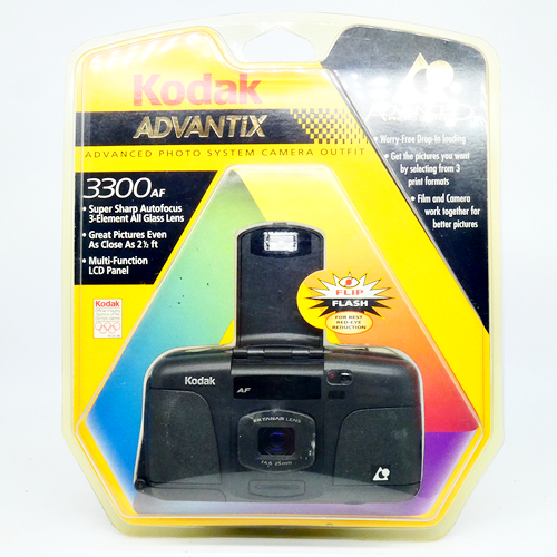 Vintage NOS Kodak Advantix 3300AF 25mm Black Film Camera w/ Built In ...