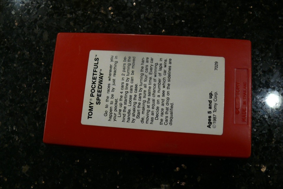 Vintage TOMY Magnet SPEEDWAY Mechanical Handheld Pocket game TESTED T9 ...