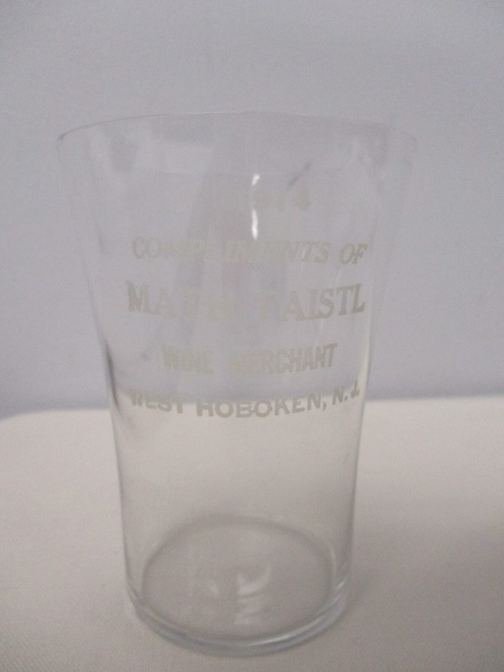 1914 PRE PROHIBITION MATH FAISTL WEST HOBOKEN NJ WINE MERCHANT BEER ...