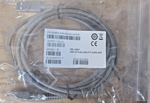 CBA-U01-S07ZAR 7ft Straight USB Cable for Zebra Motorola Barcode ...