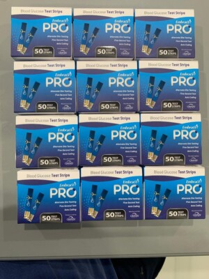 Embrace Pro Blood Glucose 600 Test Strips Exp: 12/10/2026 894030002406 ...