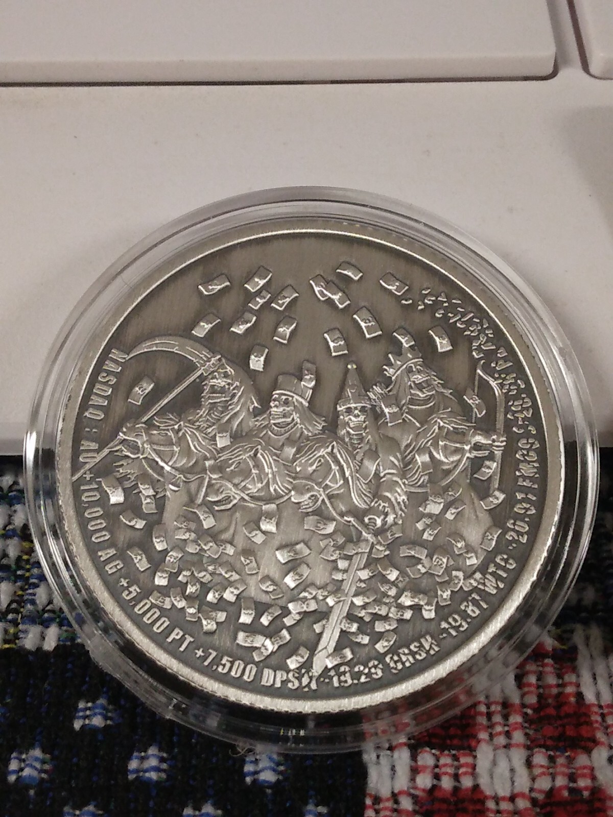 Four Horsemen of the FINANCIAL Apocalypse HR ANTIQUED 1oz .999 Silver ...