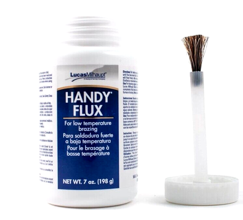 Handy Flux Paste 7 Oz Jar W/ Brush Cap - Silver Soldering Brazing ...