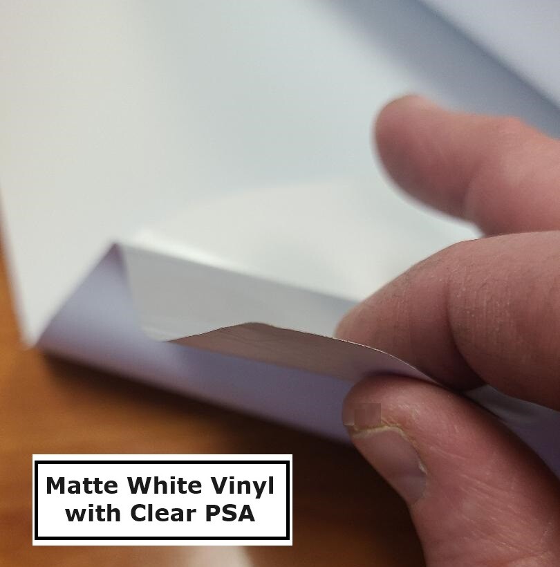 Gloss & Matte White Sign Vinyl Adhesive Decal Sticker CHEAP (Not for ...