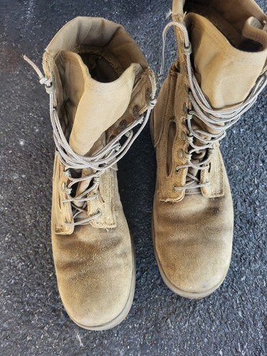 Military Tactical Combat Dessert Tan Suede Boots Men’s Size US 9.5 R | eBay
