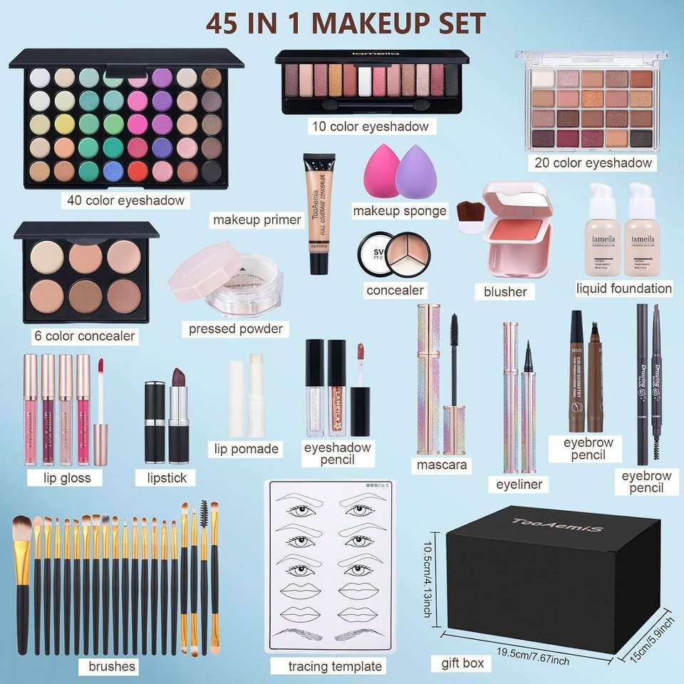 All in One Makeup Kit Makeup Kit for Women Full Kit Multipurpose Makeup ...