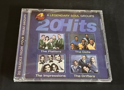 20 Hits 4 Legendary Soul Groups CD Platters/Dells/Impressions/Drifters ...