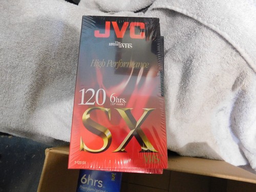 Lot of 3 JVC VHS Blank Video Tapes T-120 SX 6 Hour High Performance New Sealed | eBay