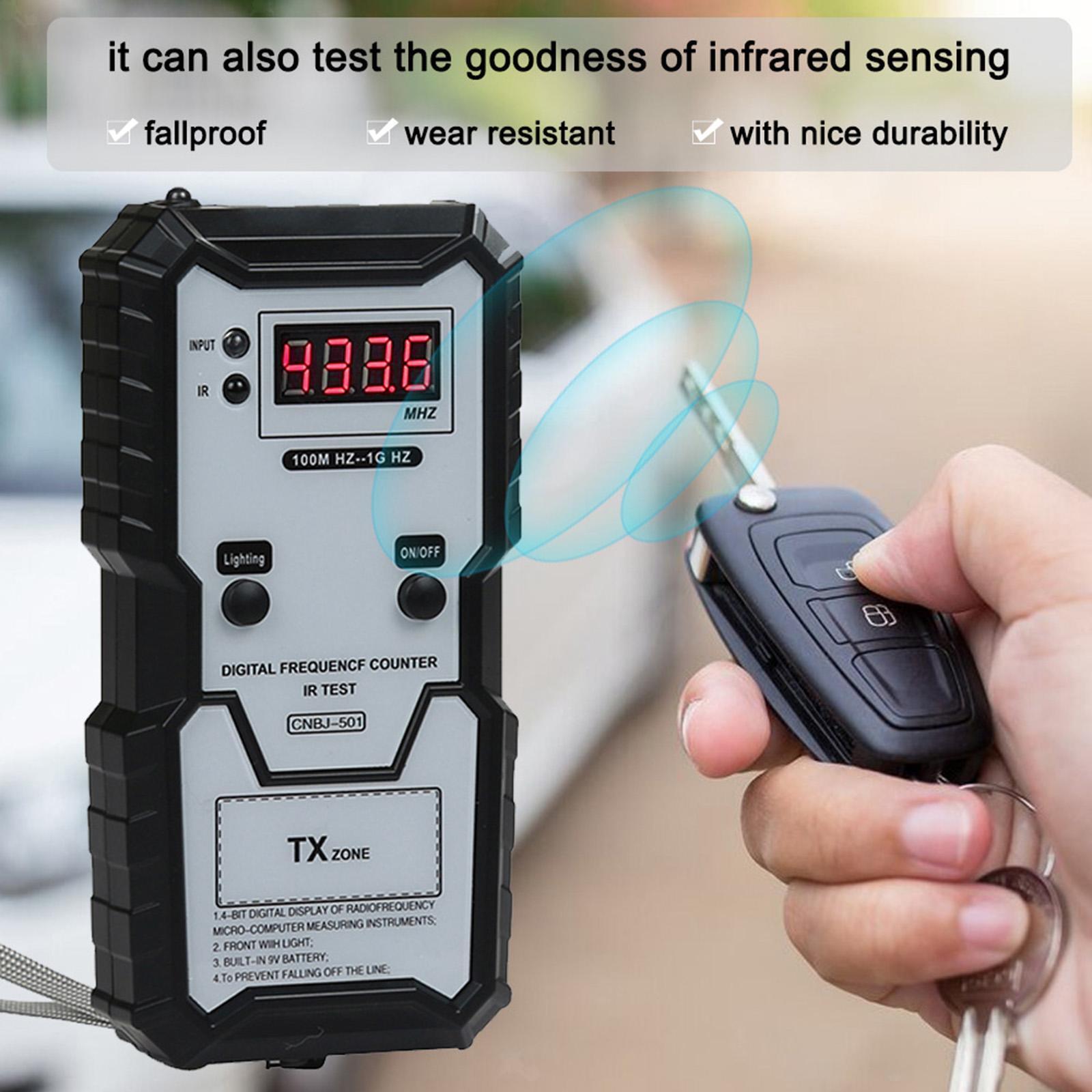 Car Remote Key Infrared Tester Detector 10-1000MHz Portable 4-bit ...