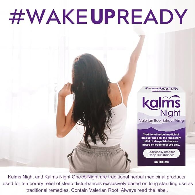 Kalms Night, 56 Tablets - Traditional Herbal Medicinal Product Used for ...