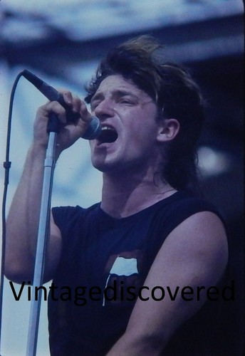 Bono U2 1983 Original Vintage 35mm Slide Transparency Photo | eBay
