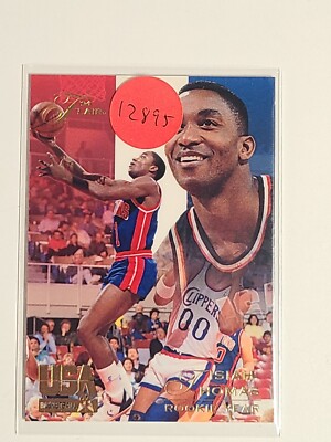 1994 Flair USA Detroit Pistons Basketball Card #101 Isiah Thomas/Rookie ...