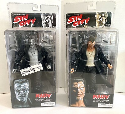 NECA Sin City MARV Color + Black & White Action Figure Frank Miller's ...