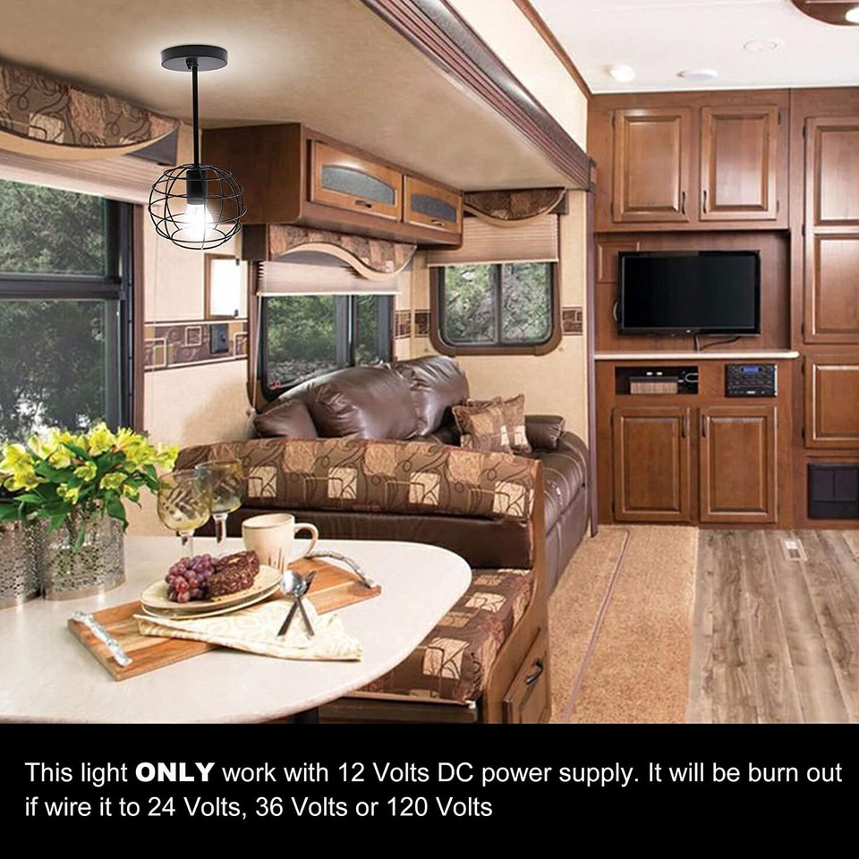 Facon 12V RV Dinette Light Pendant Dining Table Lighting for Camper ...