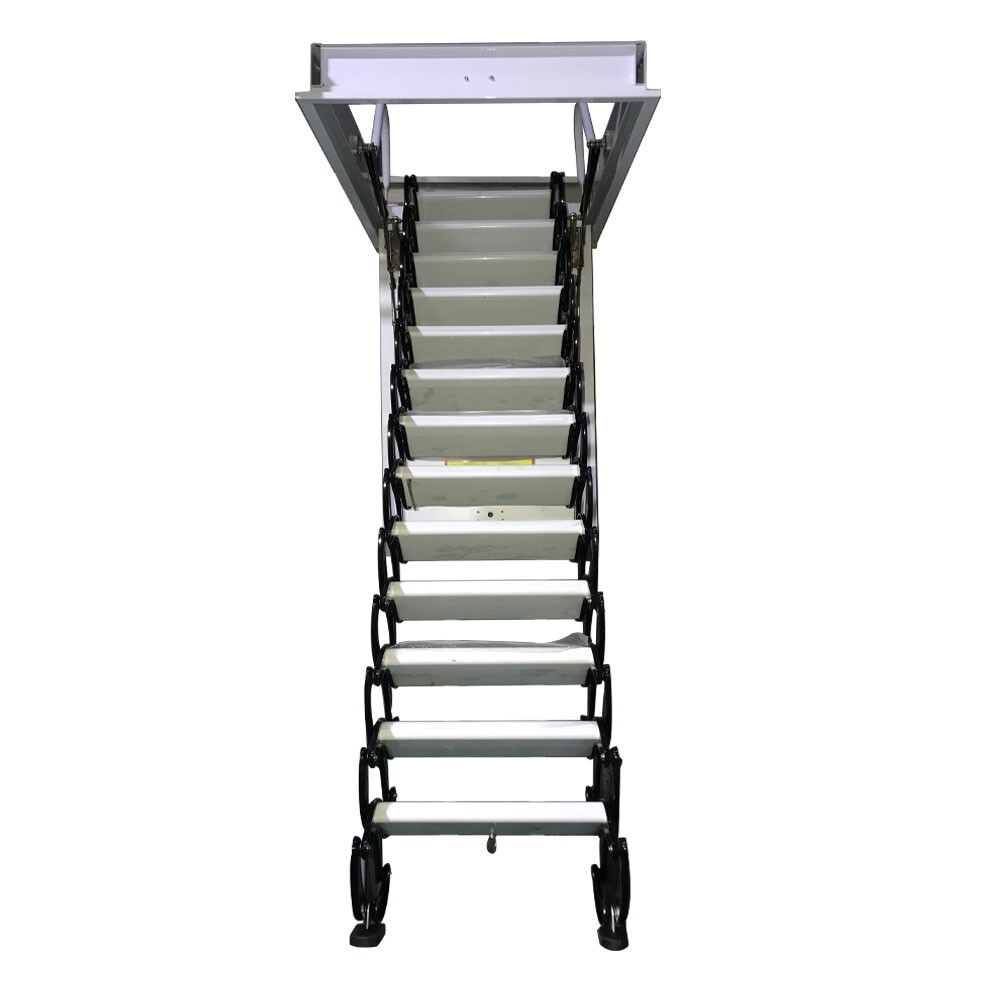 10.5Ft Alloy Ladder for Stairs Loft Access for Scissor Attic Space ...