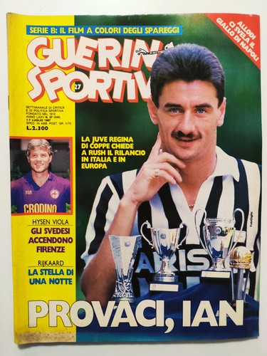 GUERIN SPORTIVO 27-1987 IAN RUSH-ALTOBELLI-DUNGA-RIJKAARD-STADI ITALIA ...