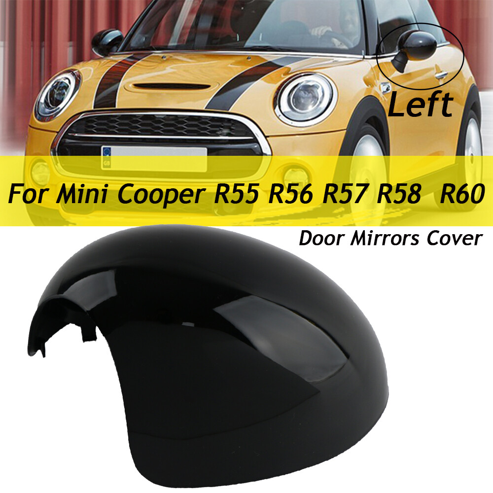 Left Door Mirrors Cover Cap For Mini Cooper R55 R56 R57 R58 R60 Gloss ...