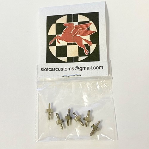 Auto World (Pack of 6 Pins) Metal Guide Pin & Screw ThunderJet Chassis ...
