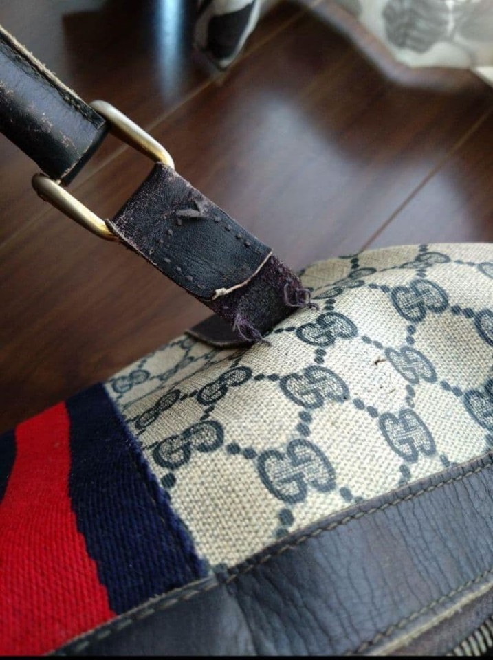 Gucci Sherry Line Boston Travel Bag Made In Italy Auth From Japan | eBay