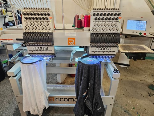RICOMA MT-1502 Commercial Embroidery Machine - 2 Heads - 15 Needles | eBay
