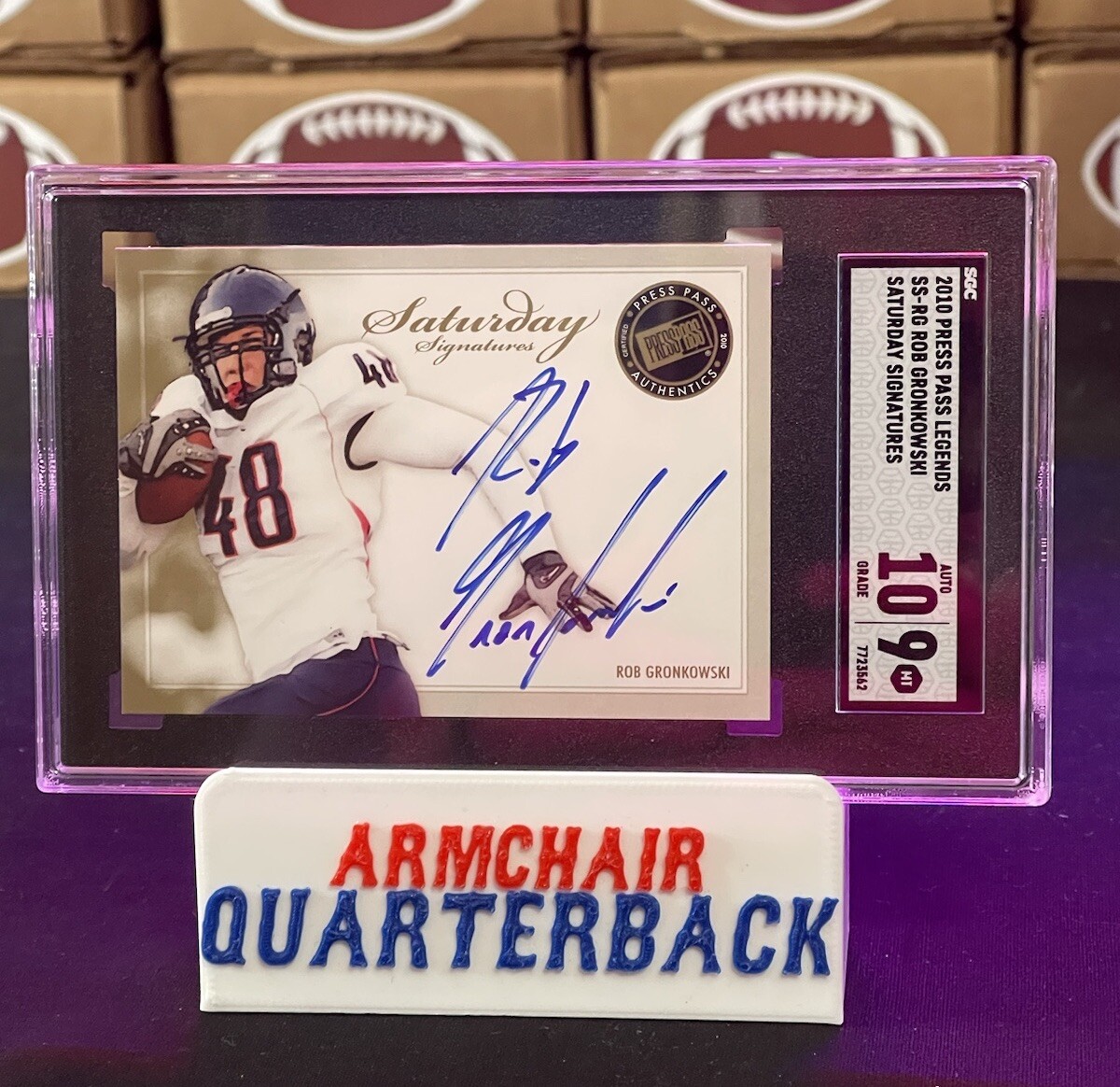 Rob Gronkowski Autographed Memorabilia | Signed Photo, Jersey ...