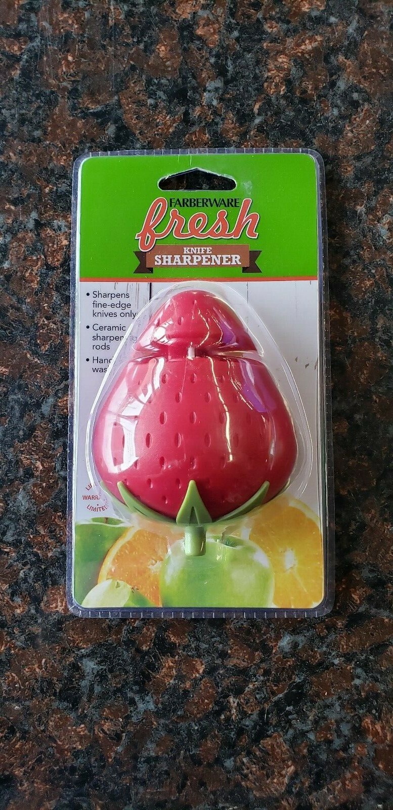 FarberWare Fresh Knife Sharpener fruit shape strawberry | eBay