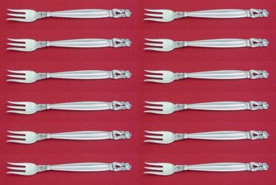 Acorn by Georg Jensen Sterling Silver Cocktail Fork Set 12 pcs 5 3/4 ...