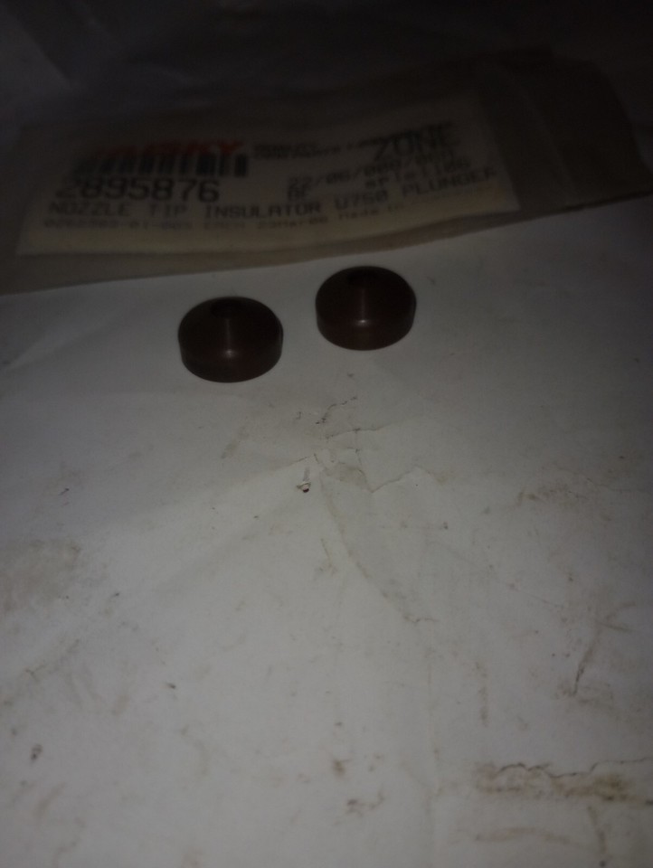 NEW 2 PCS HUSKY OEM PARTS 2895876 NOZZLE TIP INSULATORS U750 PLUNGER ...
