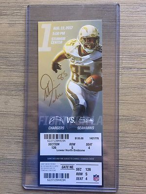 2017 Los Angeles Chargers Official NFL Mint Season Ticket Stub - pick ...