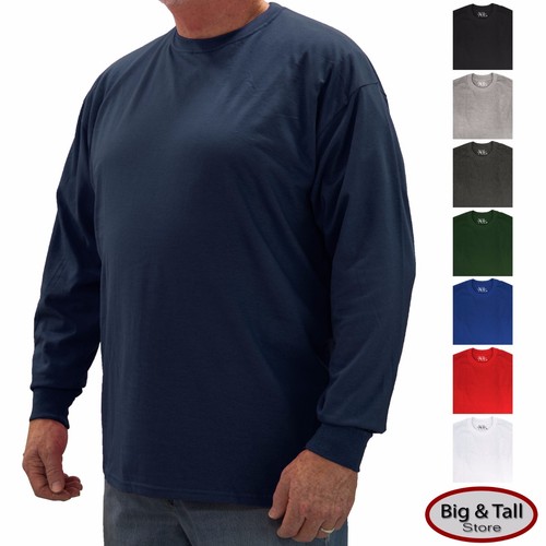 NewportXL Big & Tall Men's Long-Sleeve T-Shirt 2XL – 6XL 2XLT – 5XLT | eBay