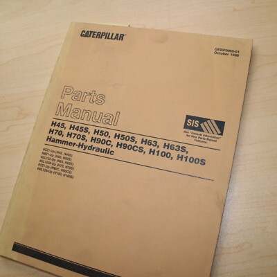 CAT H45 H45S H50 H50S H63 H63S H70 H70S H90C H100 H100S Hammer Parts ...