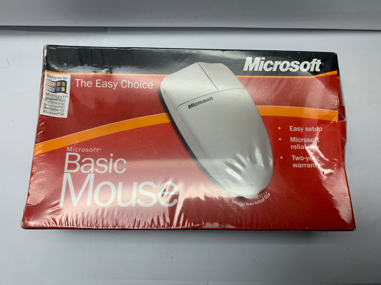 Vintage Microsoft Basic Mouse 1.0 PS/2 Windows 98 2000 Computer Wired ...