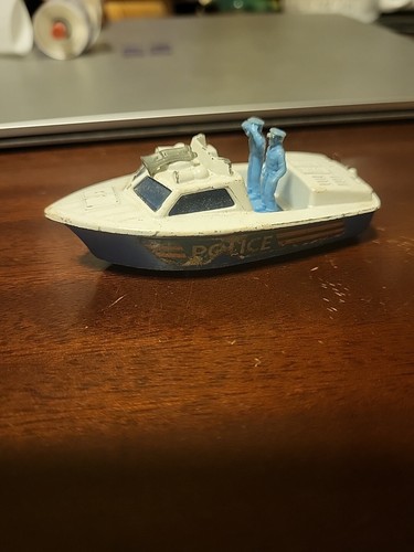 1976 MATCHBOX Superfast No. 52 Police Launch Boat Lesney, Made in ...