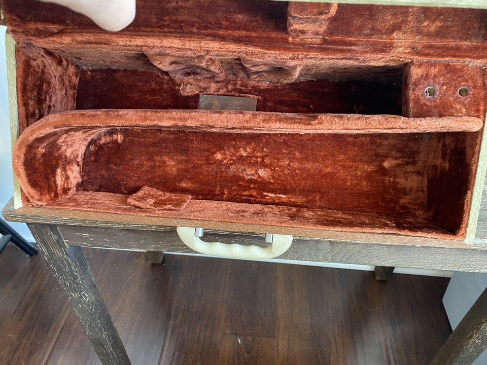 Vintage Rare F.E Olds Double Trumpet / Cornet Case Only FREE SHIPPING ...