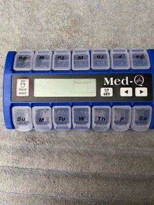 MED-Q Digital Pill Box, Single Beep Alarm and LED Alert | eBay