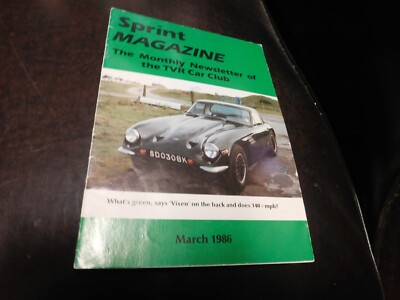 TVR Sprint Magazine 1986 March | eBay