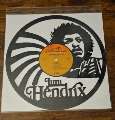 JIMI HENDRIX EXPERIENCE VINYL LASER CUT RECORD ART SMASH HITS MACHINE ...