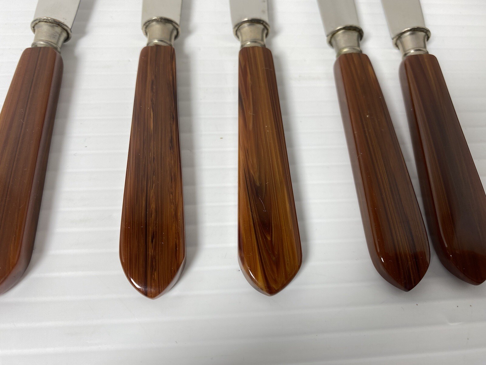 Vintage Rostfrei Solingen Germany Decorated Steak Knives Set of 5 | eBay