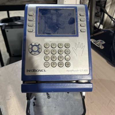 INFOTRONICS HANDPUNCH GT-400 RECOGNITION , | eBay