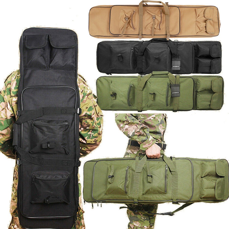 Large Tactical Carbine Rifle Range Gun Carry Case Bag Shooting Hunting ...